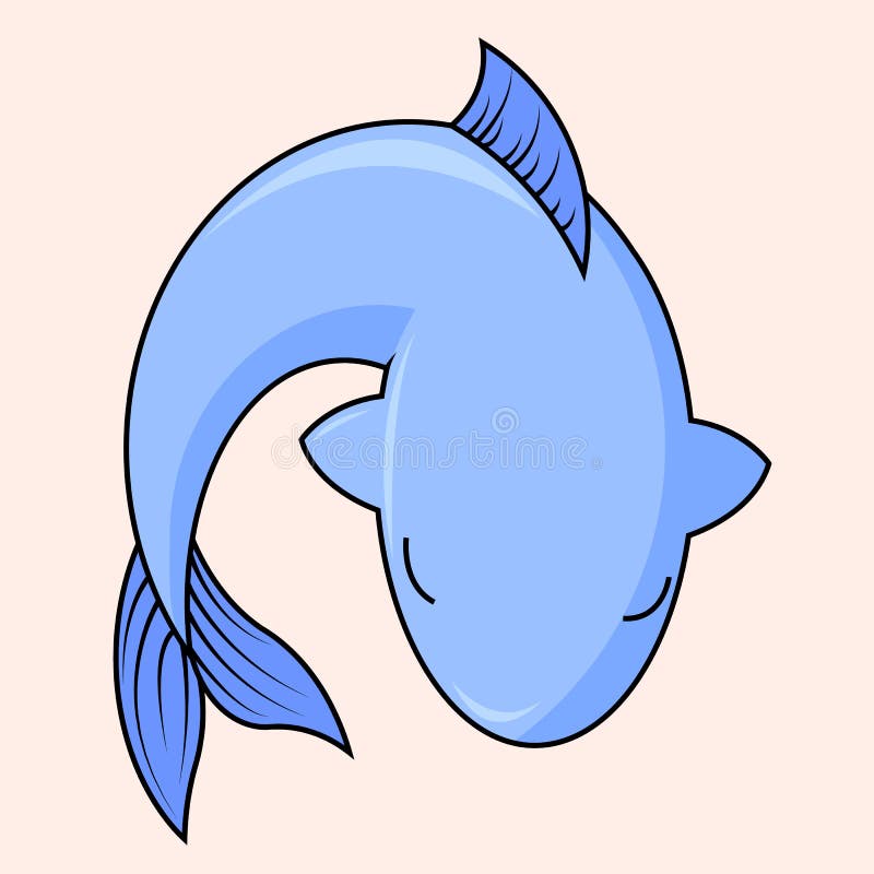 Sea Fish Icon stock vector. Illustration of vector, icon - 101778362