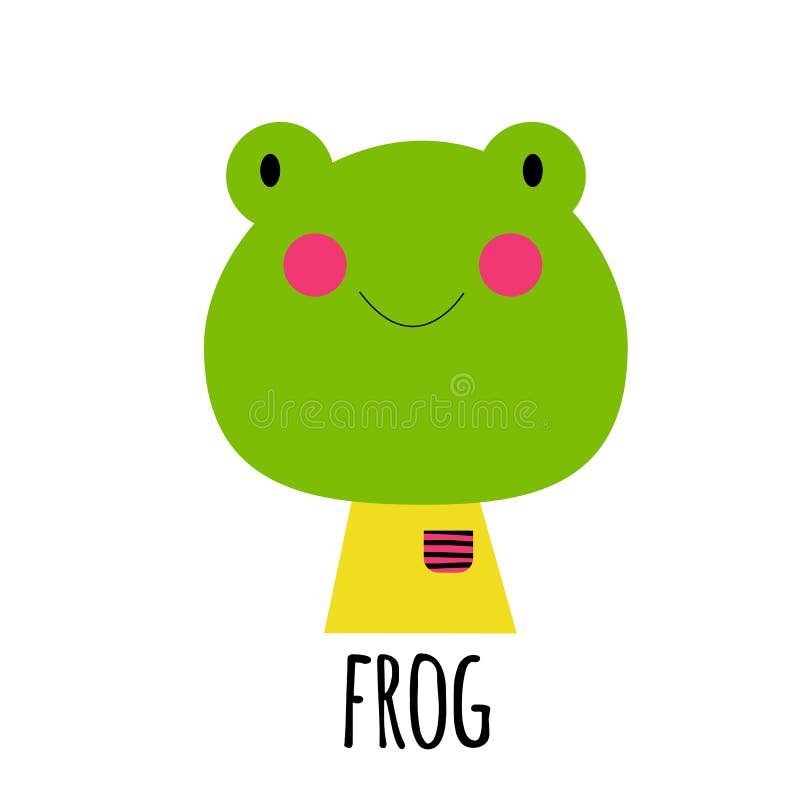 Cute Little Frog Animal Icon. Vector Illustration Stock Illustration ...