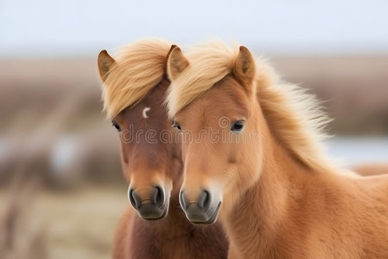 Cute Little Funny Pony. Neural Network AI Generated Stock Illustration ...