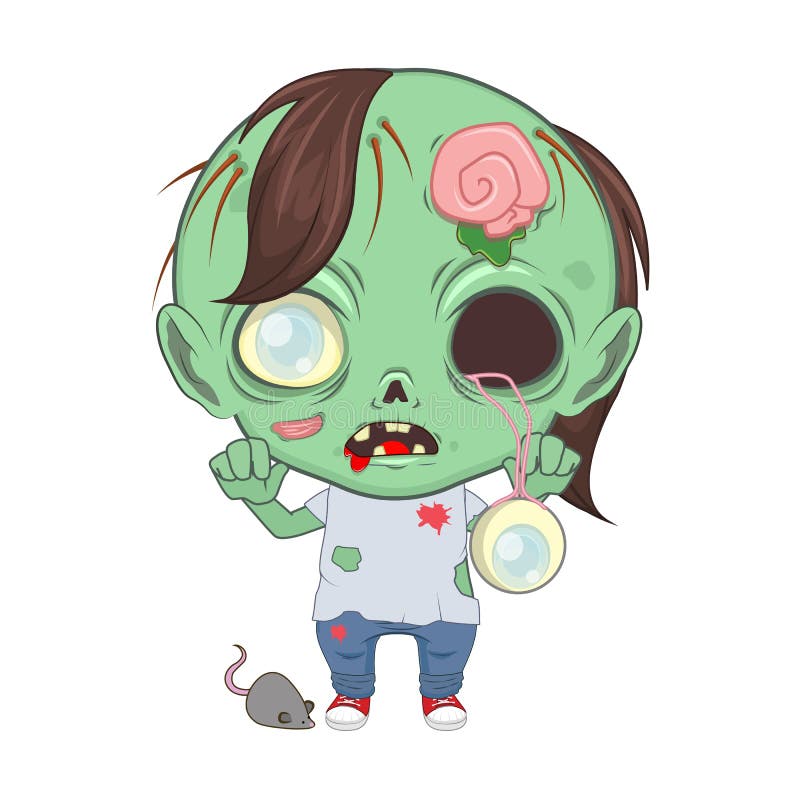 Little Zombie stock vector. Illustration of little, horror - 8994816