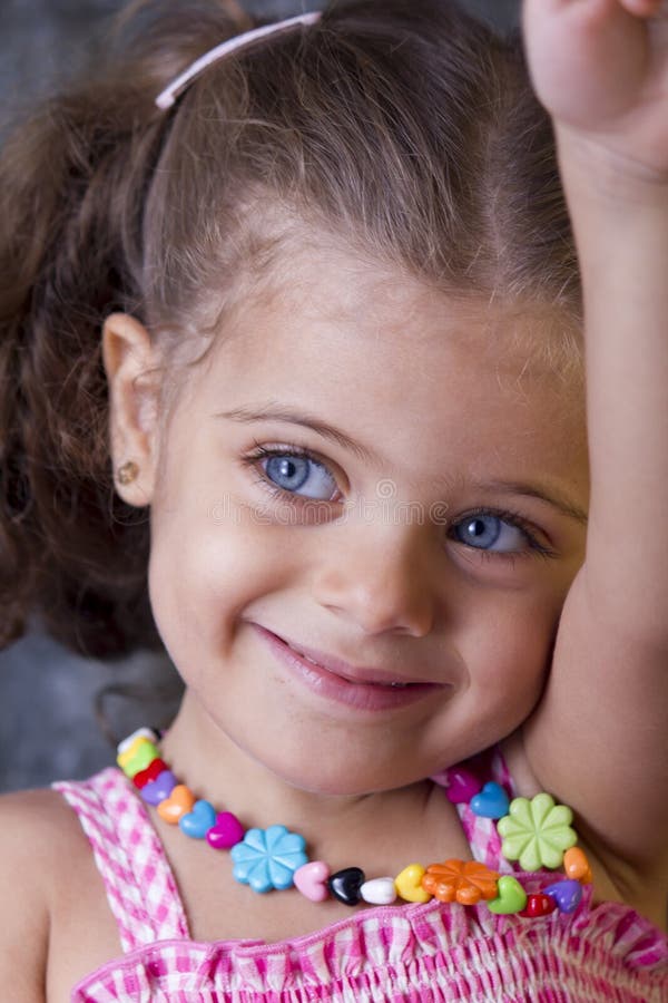 Cute Little Girl stock photo. Image of eyes, caucasian - 27815856