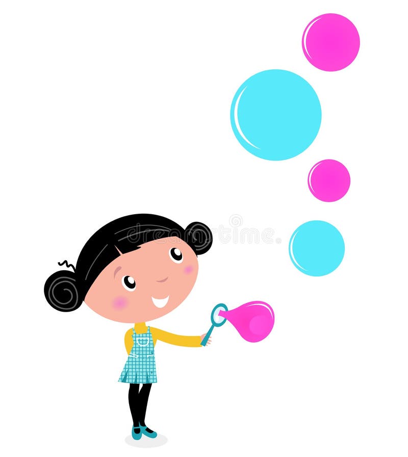 Cartoon Blowing Bubbles Clip Art Cute Blowing Bubbles Icon Cartoon