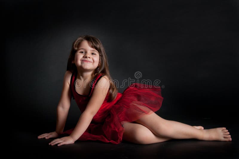 Cute little girl dancing stock photo. Image of lovely - 28661830