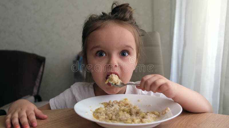 Cute Happy Little Girl with of Small Duckling in the Garden. Little ...