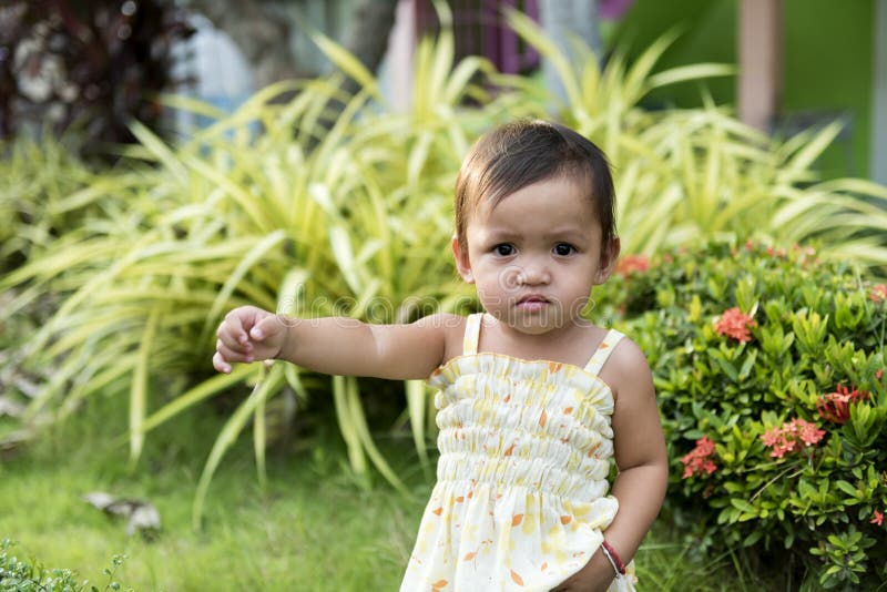 Girl Going Out in the Field Stock Image - Image of plant, baby: 255700521