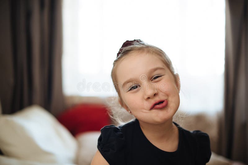 Cute little girl hamming stock photo. Image of hamming - 74911862