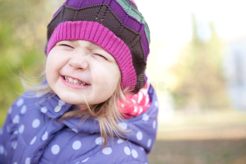 A Cute Little Girl Having Fun Stock Photo - Image of girl, kids: 12361760