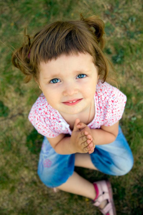 Cute Little Girl Praying Stock Photos - Image: 14623143