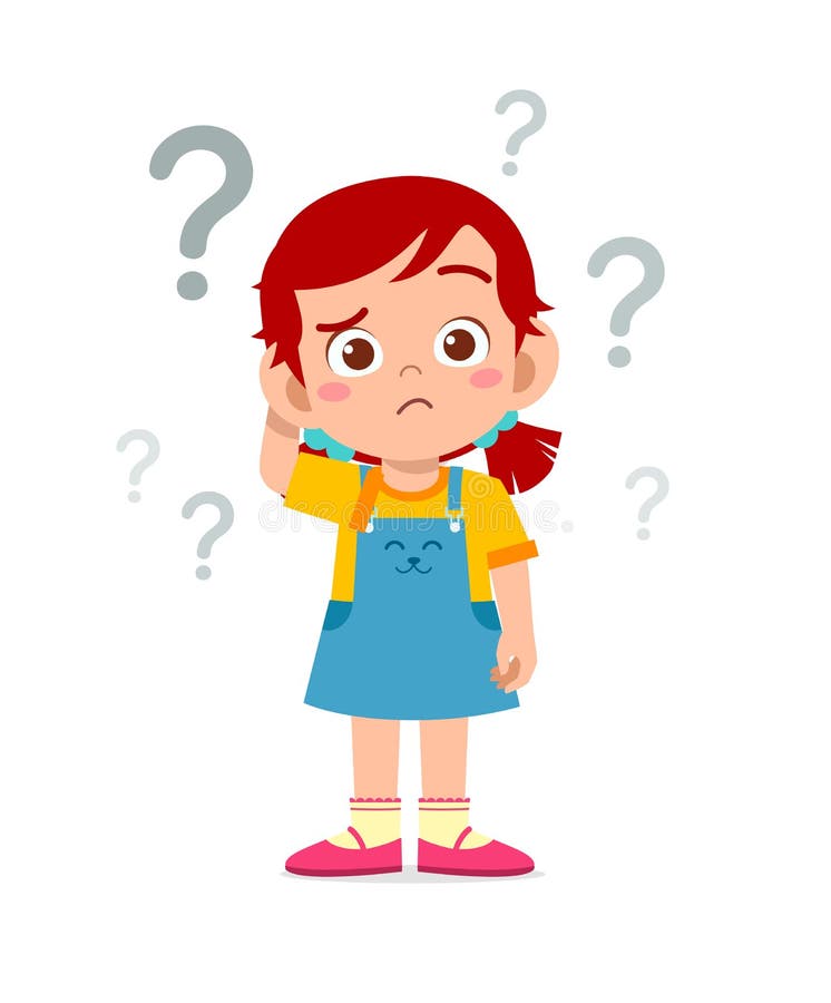 Girl Asking Question Clipart