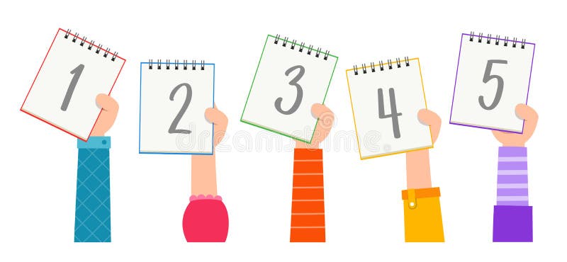 Cute Little Kid Study Math Number Count Apple Stock Vector ...