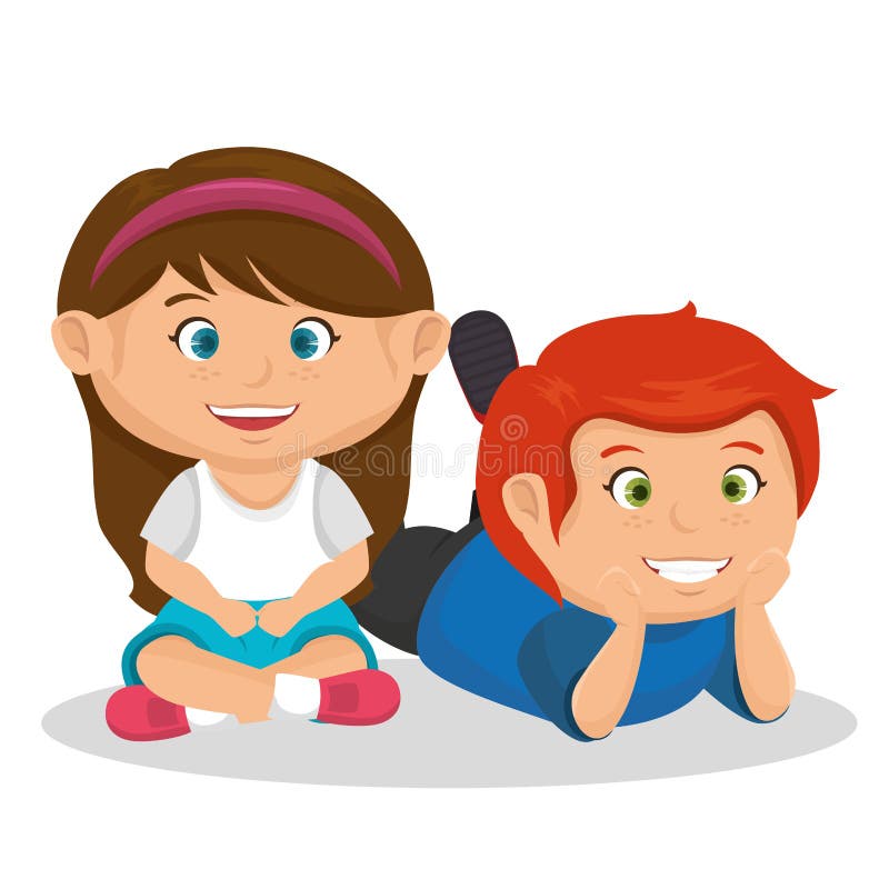 Cute little kids character stock vector. Illustration of child - 85373865