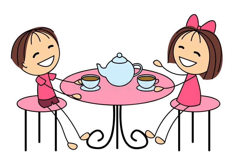 Friends Tea Cartoon Vector Stock Illustrations – 1,437 Friends Tea ...