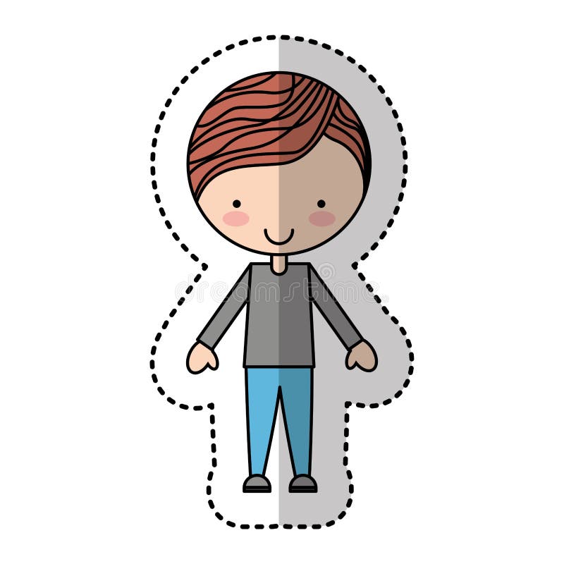 Cute little man character stock illustration. Illustration of clip ...