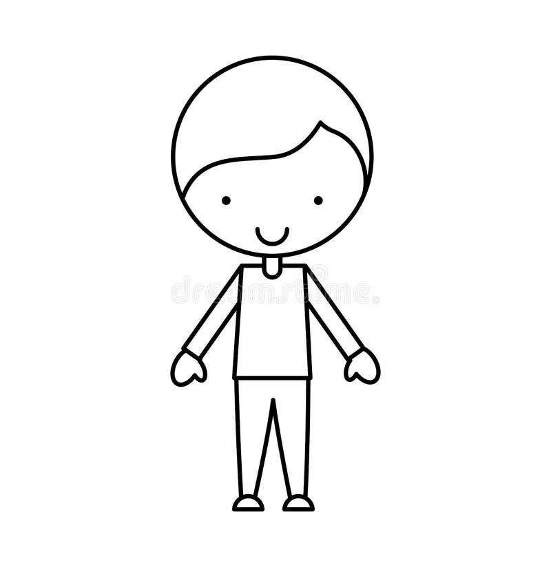 Cute little man character stock illustration. Illustration of cute ...