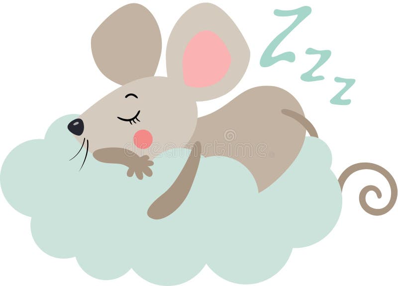 Cute Sleeping Mouse Stock Illustrations – 915 Cute Sleeping Mouse Stock ...