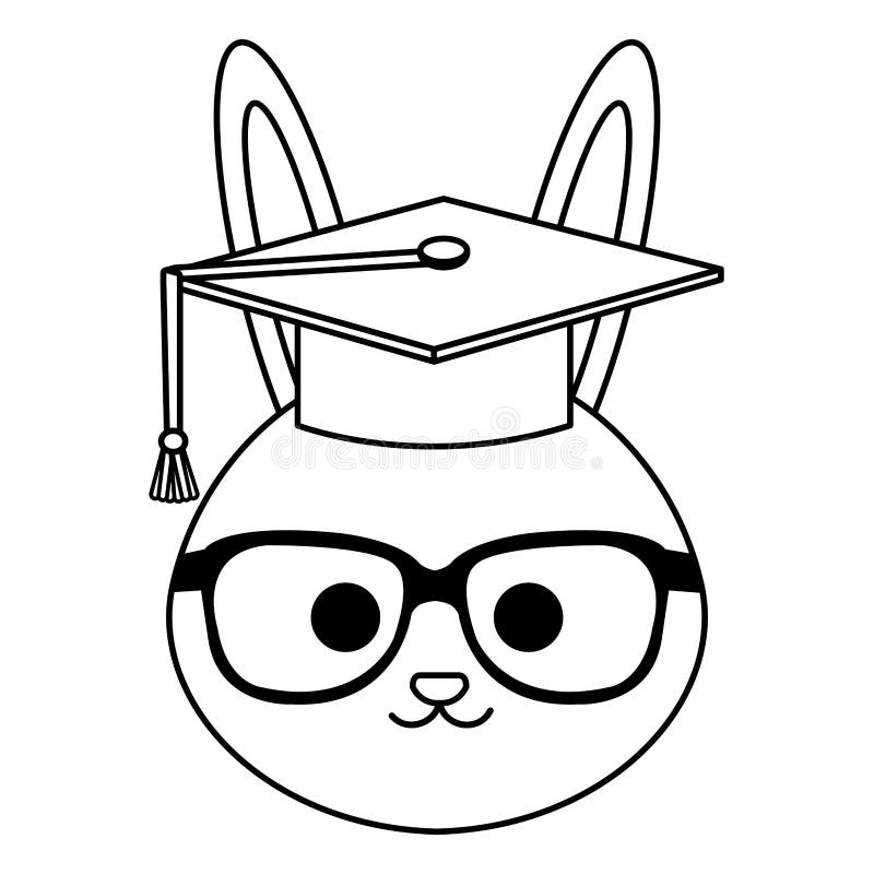 Graduation Rabbit Stock Illustrations – 209 Graduation Rabbit Stock ...