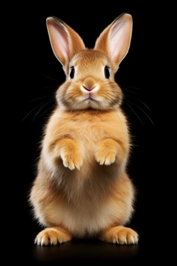 Rabbit Standing Hind Legs Stock Illustrations – 435 Rabbit Standing ...