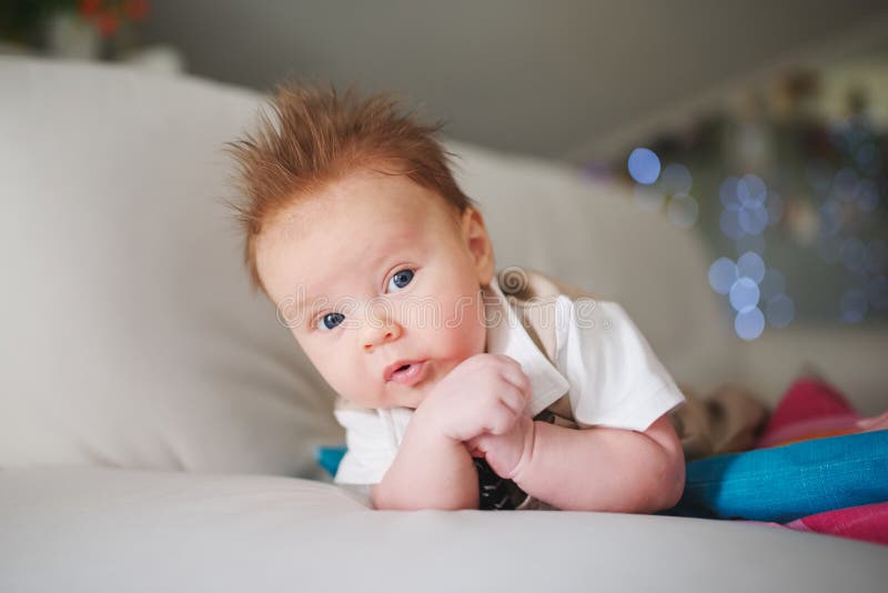 Cute little red haired boy stock image. Image of little - 94560685