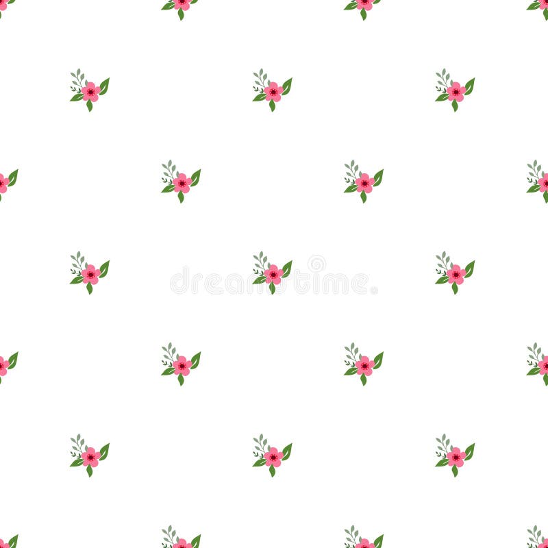 Cute Little Spring Flowers Seamless Vector Pattern Design Stock Vector ...
