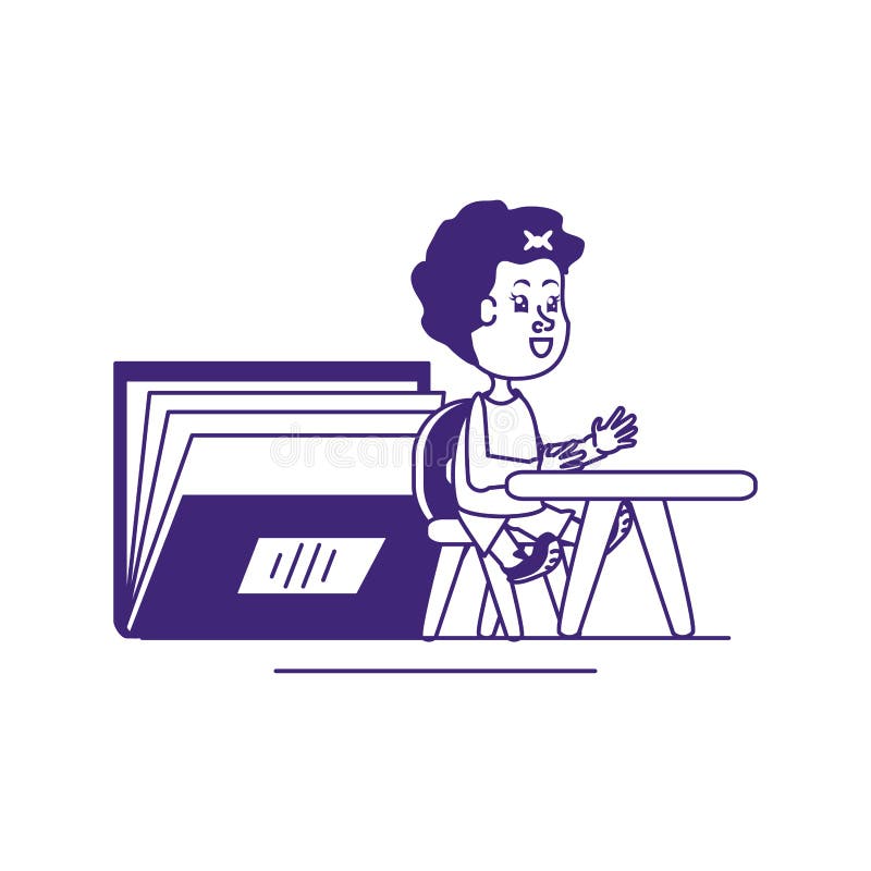 Girl Closed Book Stock Illustrations – 252 Girl Closed Book Stock ...