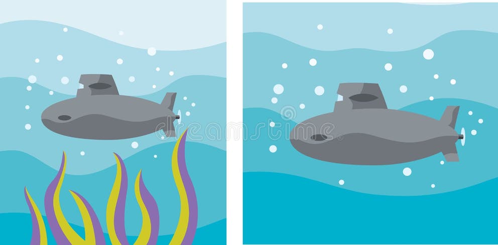 Cute little sub stock vector. Illustration of ocean, squid - 40612984