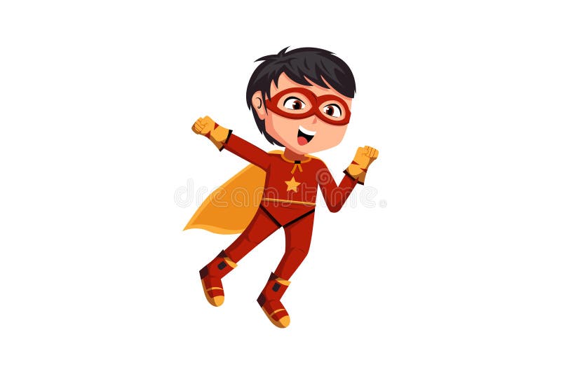 Cute Kawaii Kid Superhero Stock Illustrations – 379 Cute Kawaii Kid ...