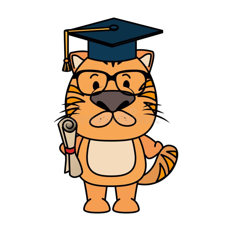 Cute Little Tiger Character Stock Vector - Illustration of creature ...
