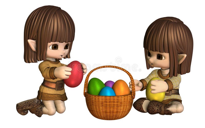 Cute Little Toon Princess stock illustration. Illustration of digital ...