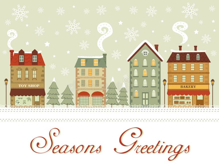 Cartoon Snow Town Stock Illustrations – 15,296 Cartoon Snow Town Stock ...