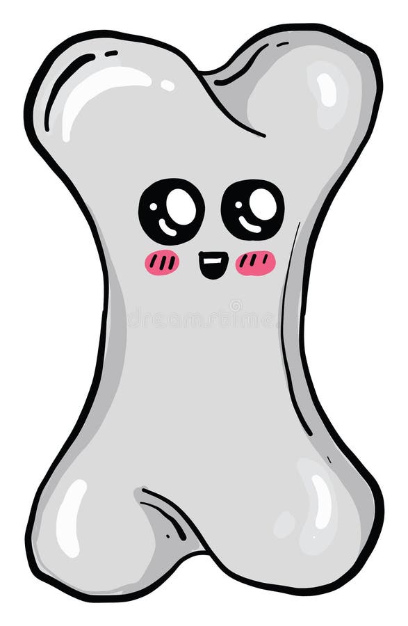 Cute Bone, Illustration, Vector Stock Illustration - Illustration of ...