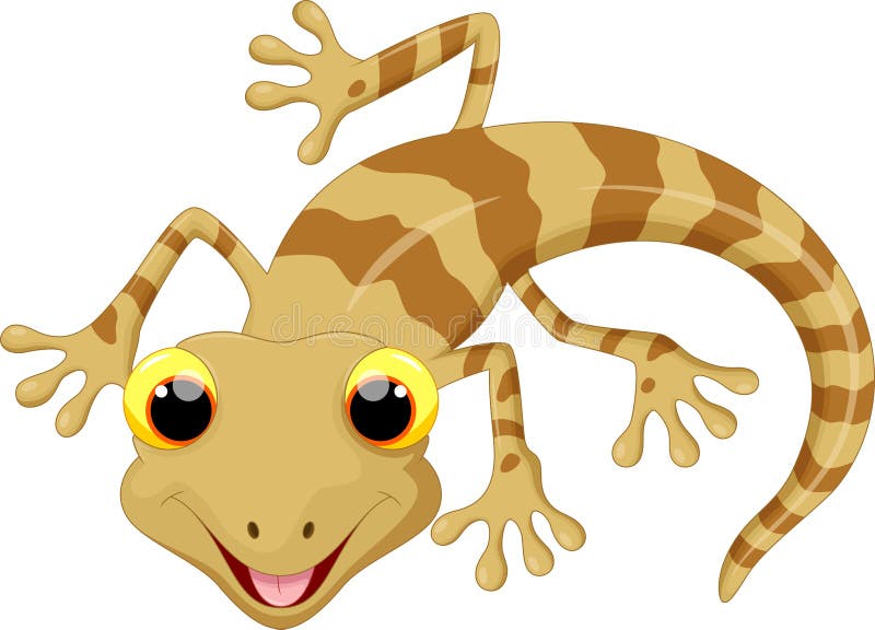 Cute lizard cartoon stock illustration. Illustration of animal - 61377266