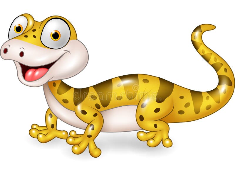 Cute gecko cartoon waving stock vector. Illustration of child - 33234184