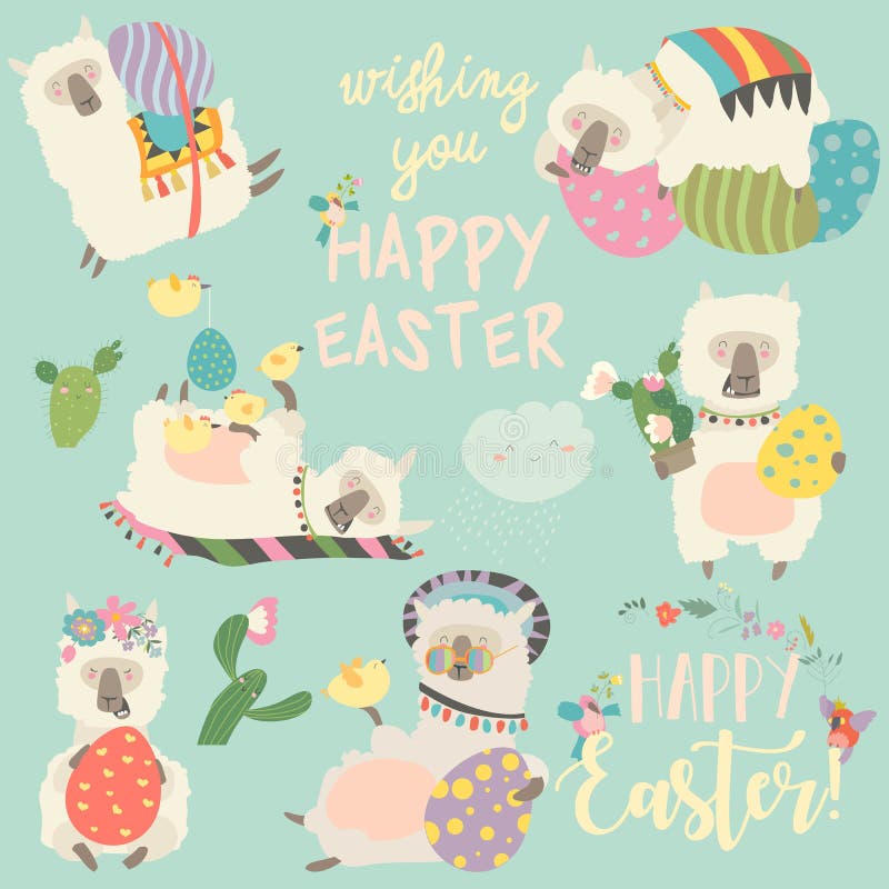 Llama Easter Stock Illustrations – 94 Llama Easter Stock Illustrations ...
