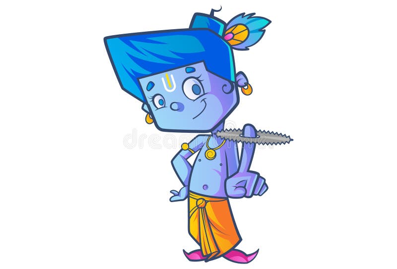 Cute Little Krishna Stock Illustrations – 93 Cute Little Krishna Stock ...