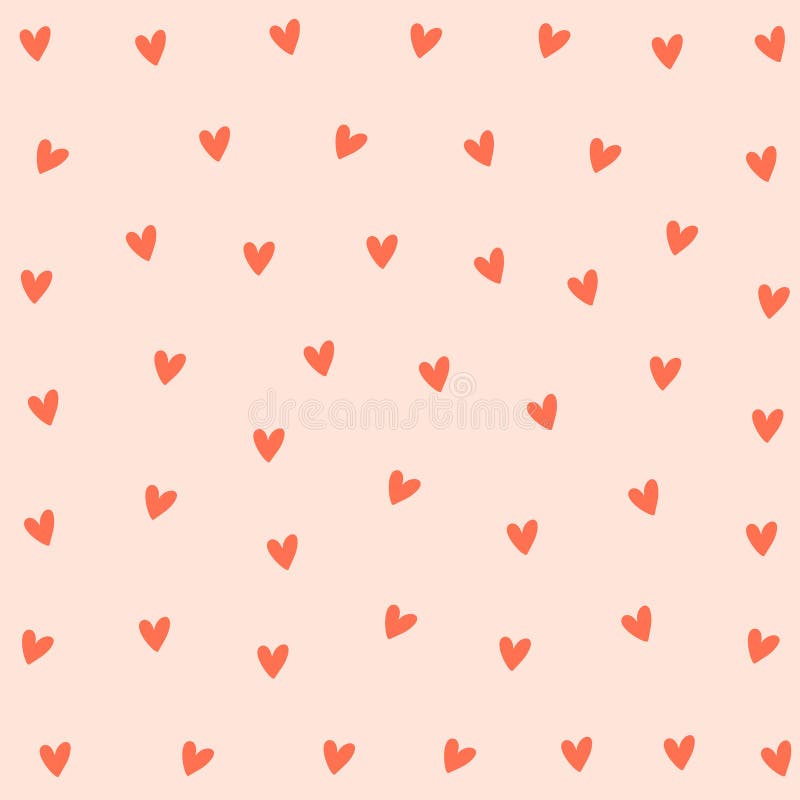 Cute Love Heart Pattern Backdrop for Wrapping Paper Design Stock Vector ...