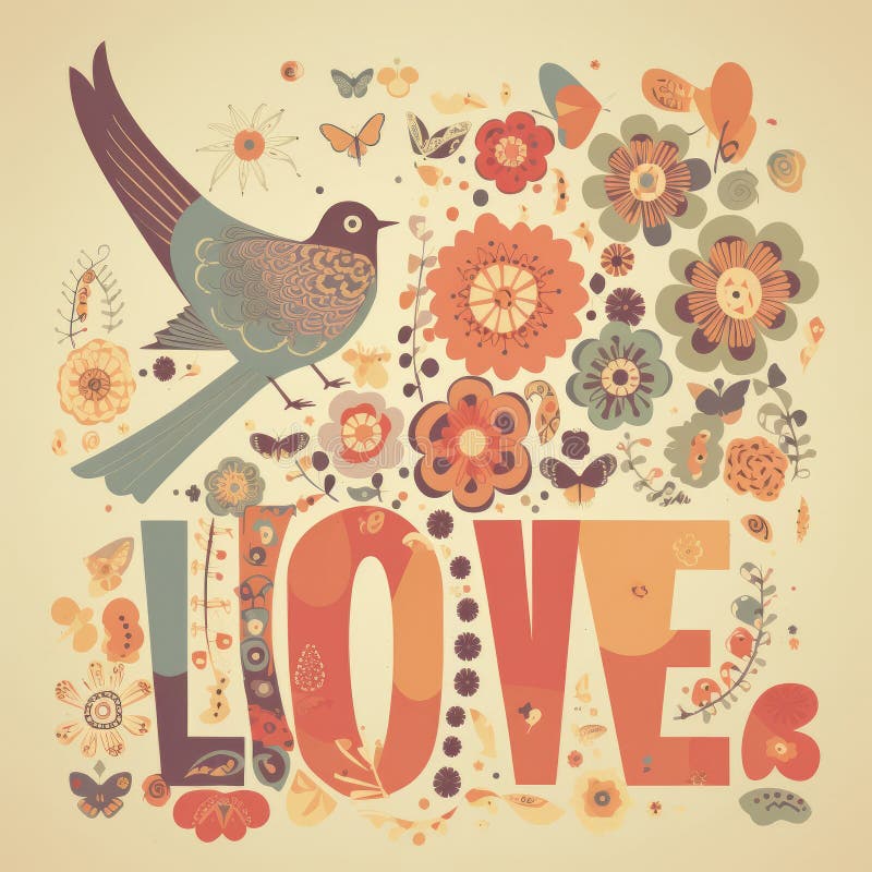 Cute Love Illustration AI Generative Stock Illustration - Illustration ...