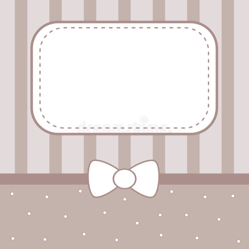 Cute Lovely Frame Card Greeting Invitation Stock Vector - Illustration ...