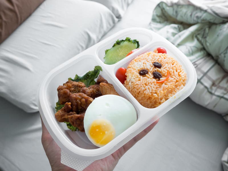 Cute lunch box set. stock image. Image of packed, creative - 79345393