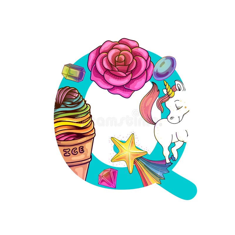 Cute magic letter C stock vector. Illustration of card - 110751061