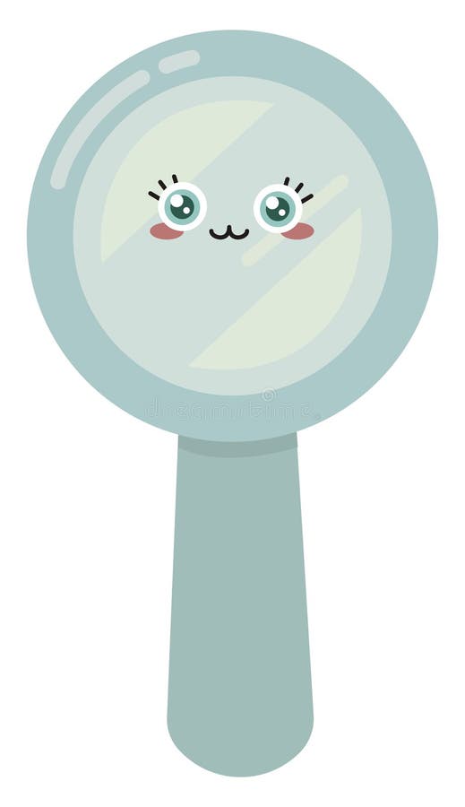 Cute Magnifying Glass Vector Icon Illustration. Searching Items with ...
