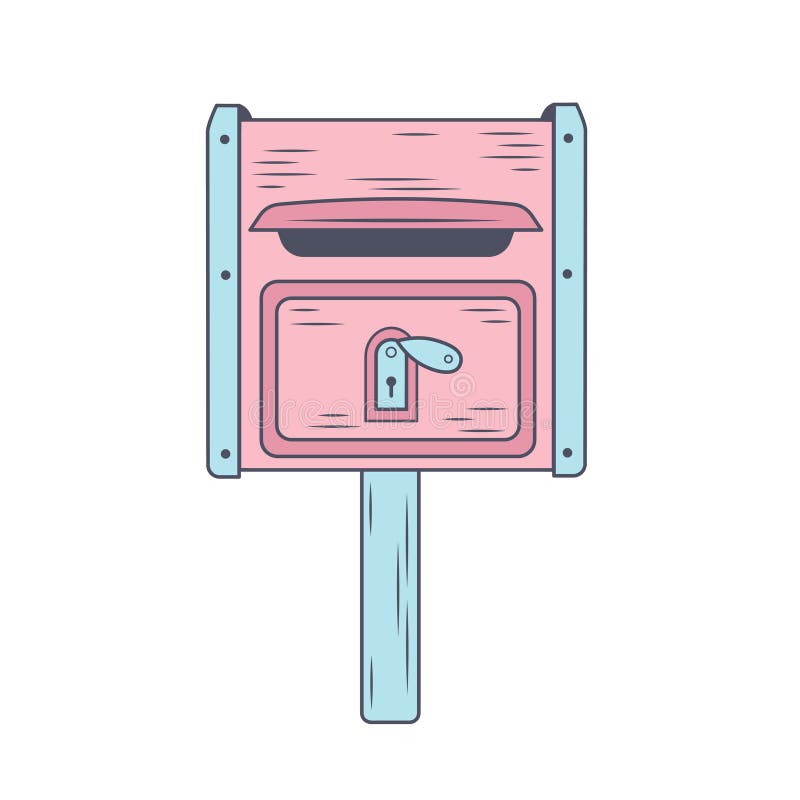 Cute mailbox. Post Box stock illustration. Illustration of postage ...