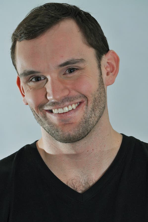 Cute man stock image. Image of masculine, smile, portrait - 18461551