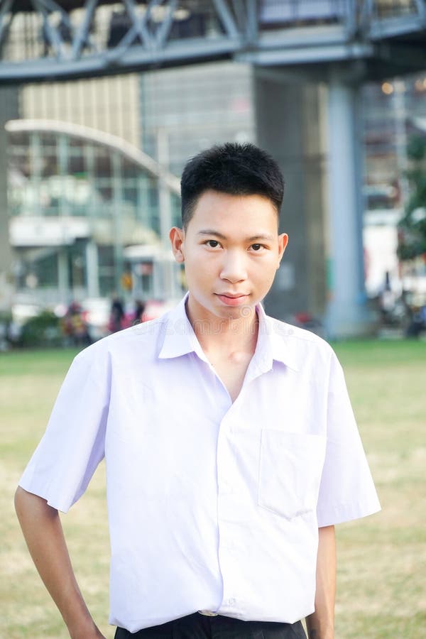 Cute man in nature garden stock image. Image of people - 183144155