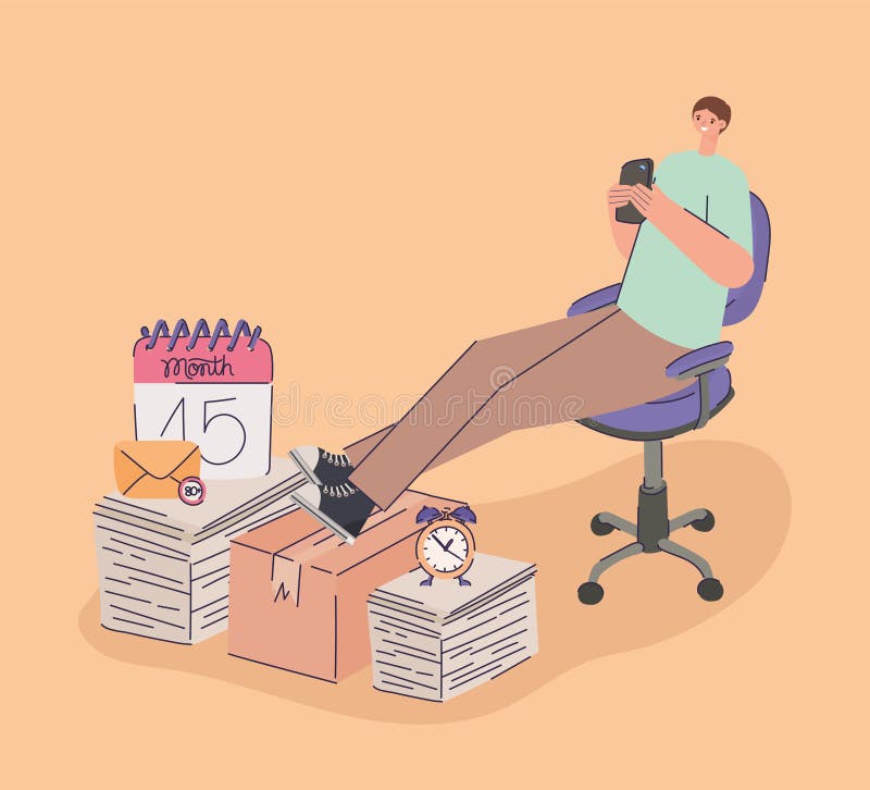 Procrastinating Stock Illustrations – 696 Procrastinating Stock ...