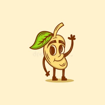 Cute Mango Mascot Logo Design Vector, Fresh Mango Fruit Character ...