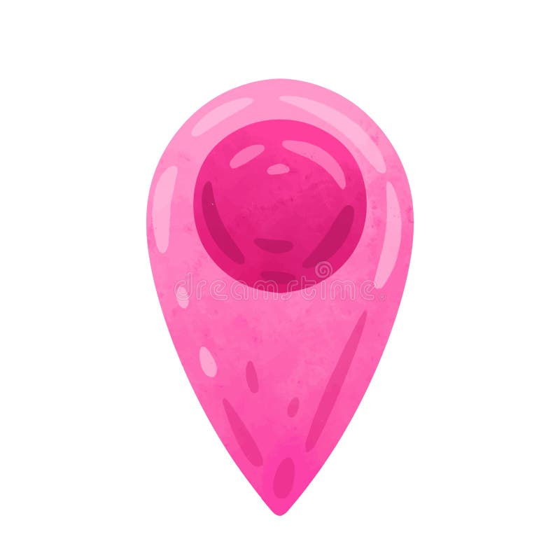 Cute Map Pin Vector, Location Icon Illustration Design Template ...