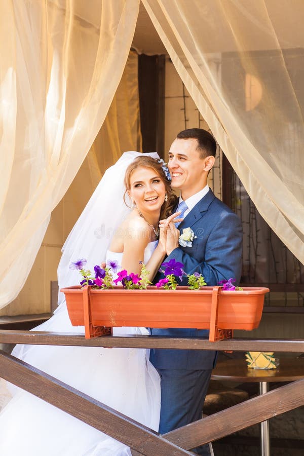 Cute Married Couple in Cafe. Pure Tenderness Stock Image - Image of ...