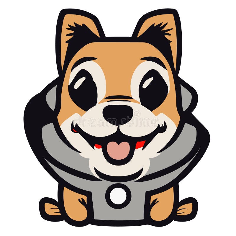 A Cute Mascot Cat Logo Simple Vector Art. Stock Vector - Illustration ...