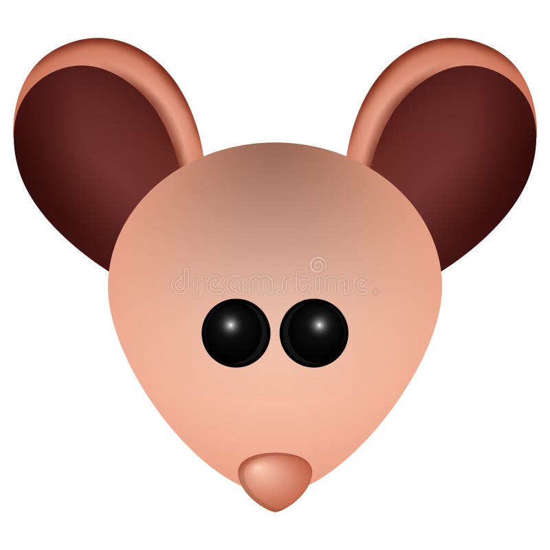 Cute-Maus-Bild vektor abbildung. Illustration von heck - 169545165