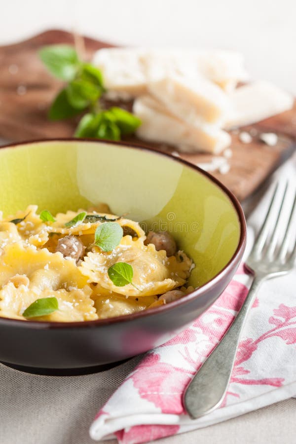 Cute Meat Ravioli Dish Ready To Eat Stock Image - Image of ravioli ...